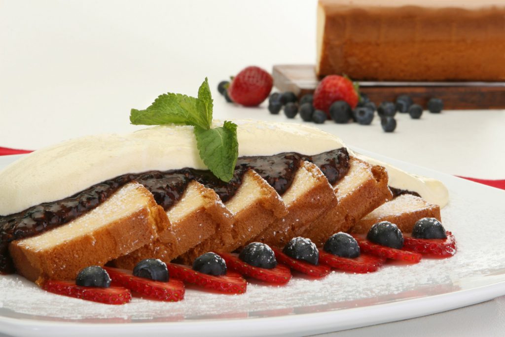 Fruit Wine Sabayon Pound Cake - Wish Farms