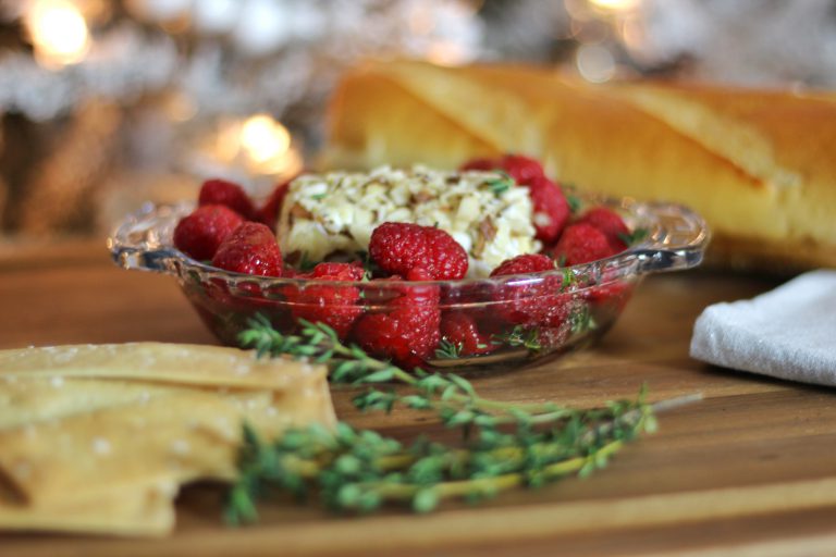 Baked Goat Cheese and Balsamic Raspberry Dip - Wish Farms