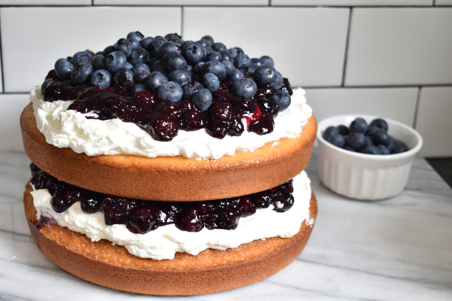 Blueberry Shortcake Cake | Wish Farms Blueberry Recipes