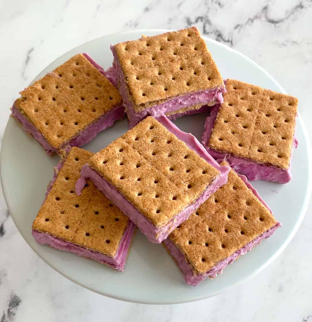 Blueberry Swirl Frozen Yogurt Sandwiches Recipe | Wish Farms