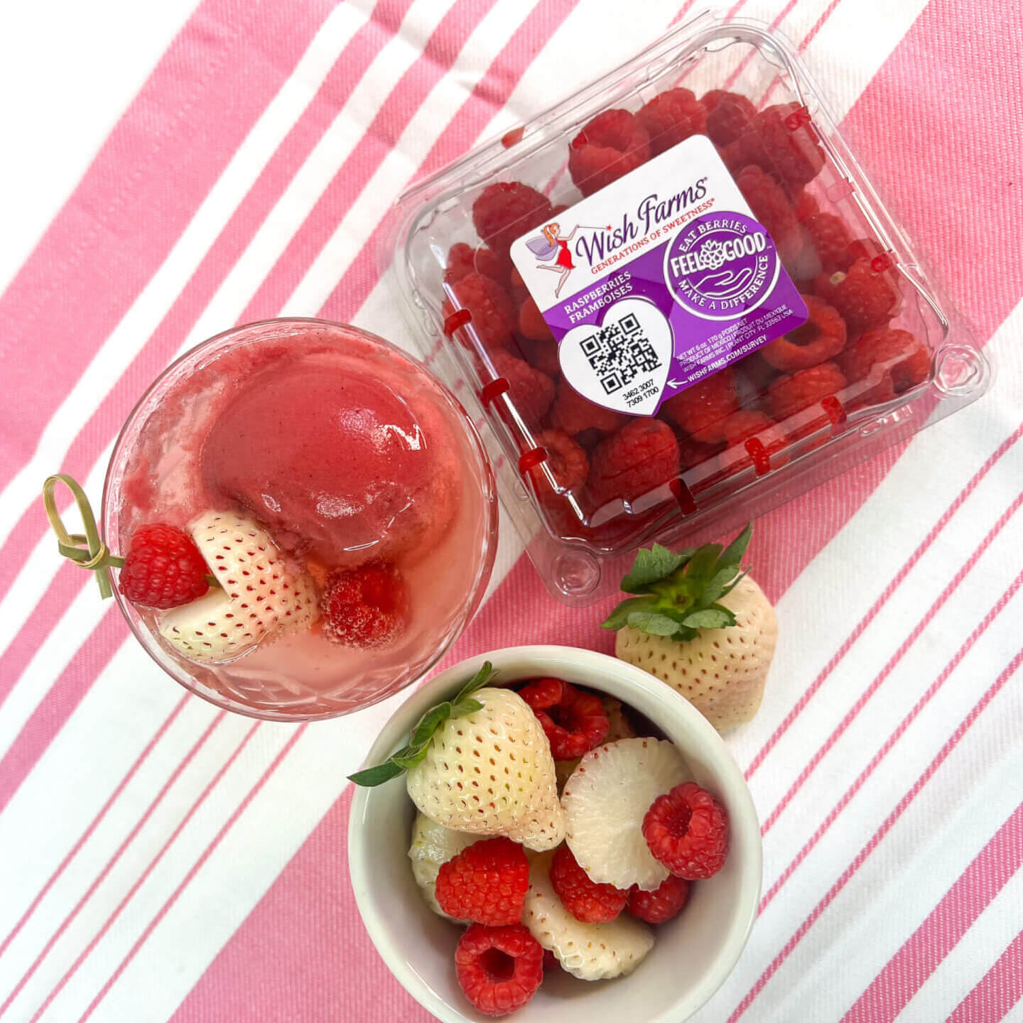 Cupids Raspberry Rose Float | Wish Farms Recipe