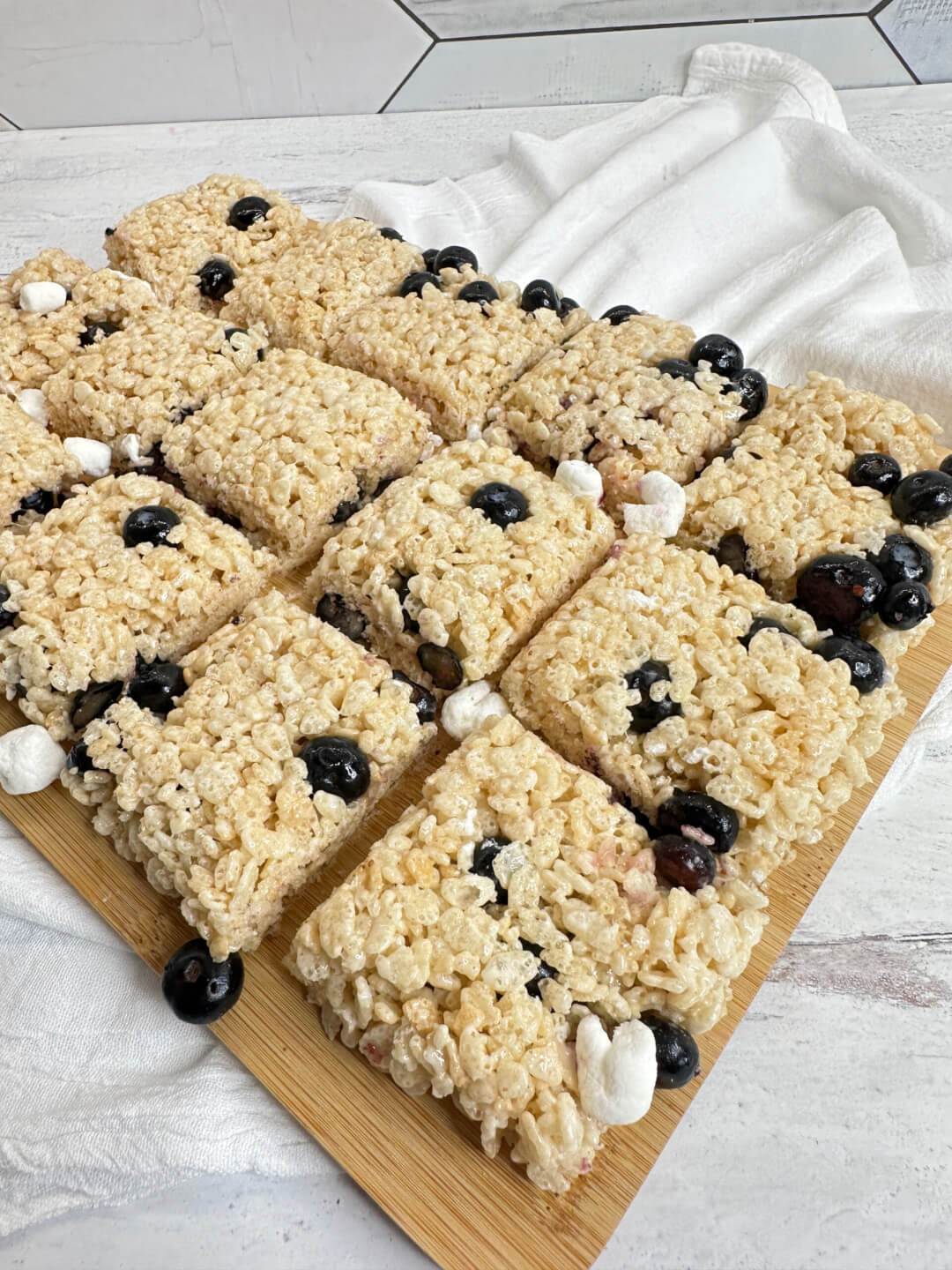 Blueberry Rice Krispie Treats Recipe I WIsh Farms