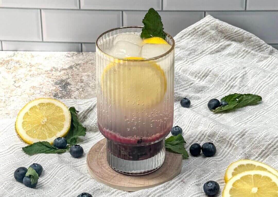 Sparkling Blueberry Lemonade Summer Drink Recipe I Wish Farms